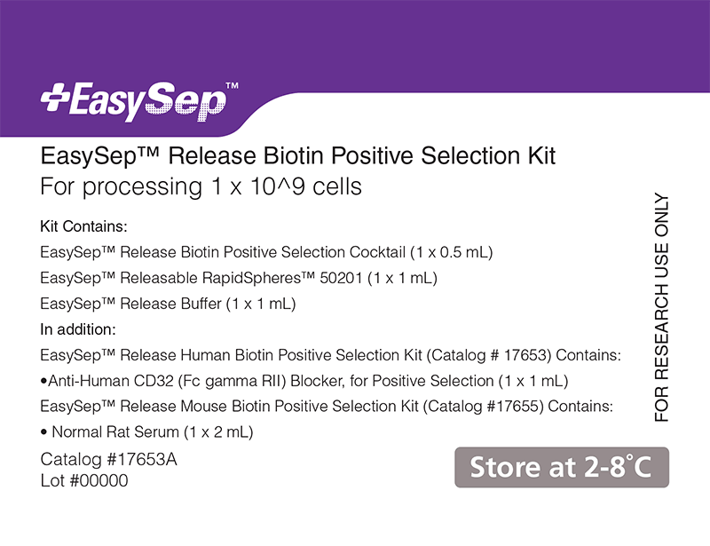 EasySep Release Human Biotin Positive Selection Kit | 製品情報 | ベリタス
