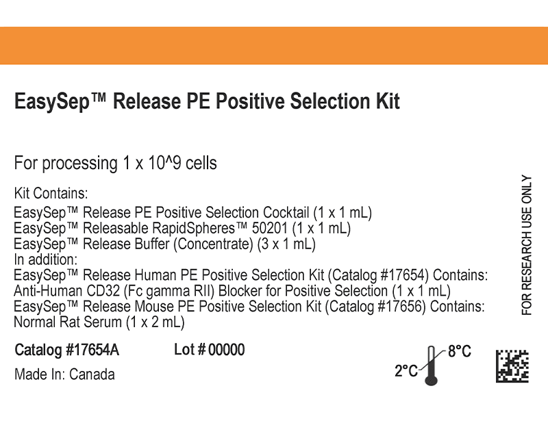 EasySep Release Mouse PE Positive Selection Kit | 製品情報 | ベリタス
