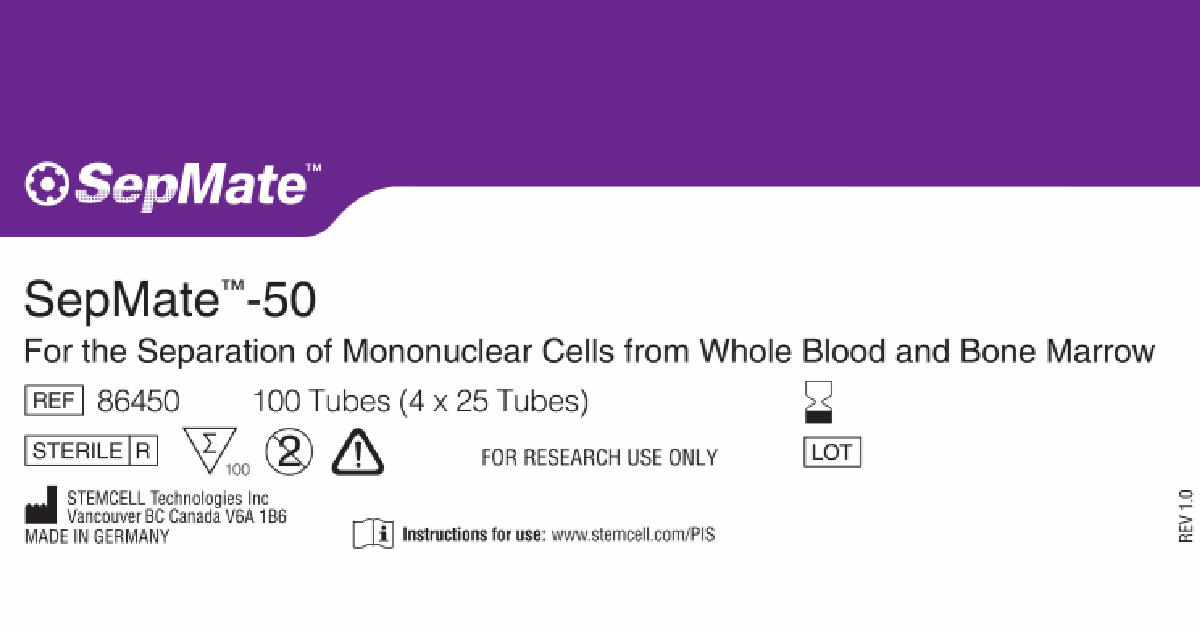 SepMate-50 (RUO) | 製品情報 | ベリタス